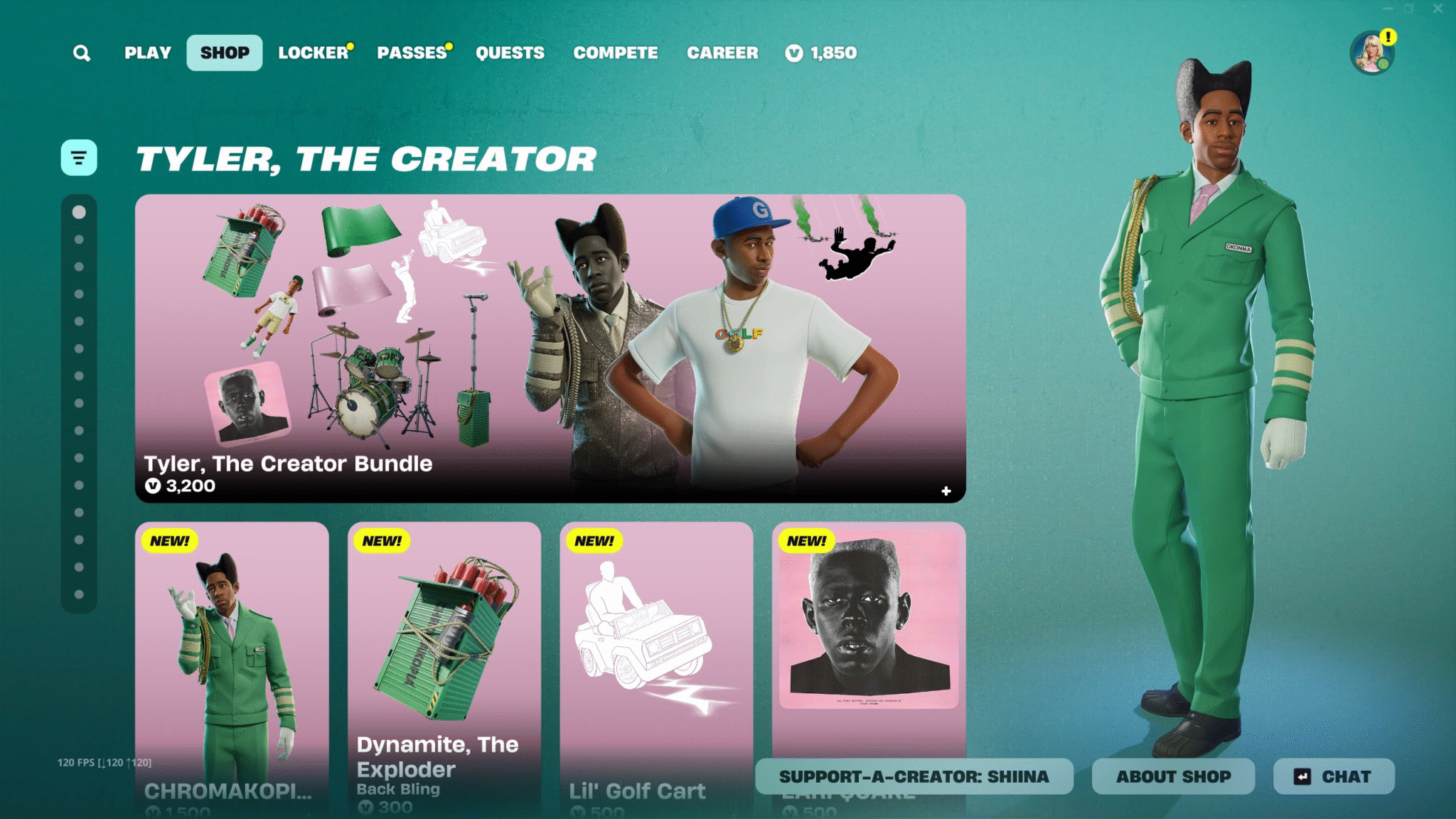 Tyler, The Creator chega ao Fortnite com duas skins icônicas e pacote ...